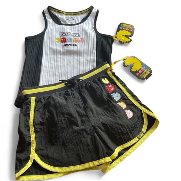 Justice | Matching Sets | Girls Justice 78 Pacman Short Set | Poshmark